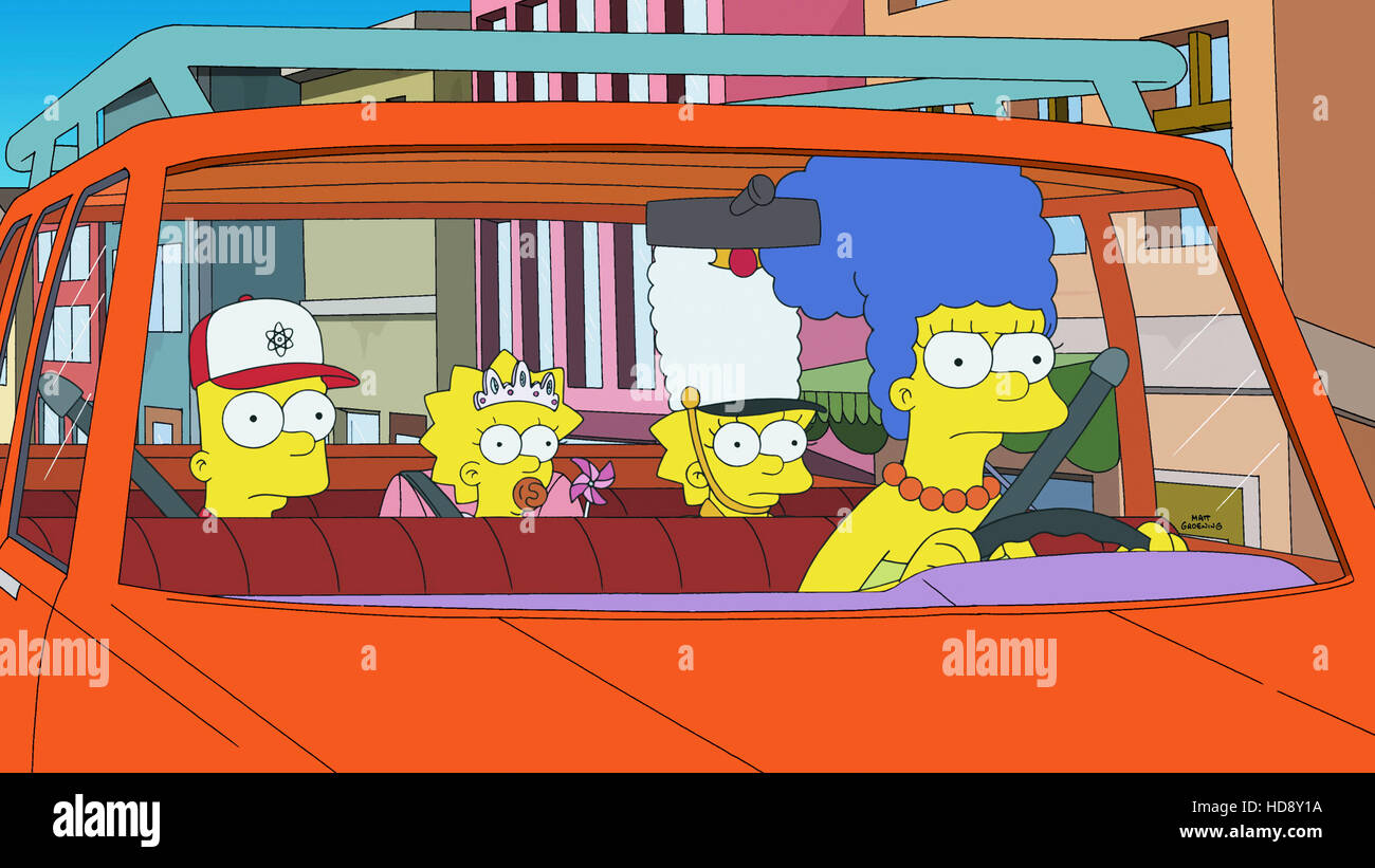 THE SIMPSONS, l-r: Bart Simpson, Maggie Simpson Lisa Simpson, Marge ...