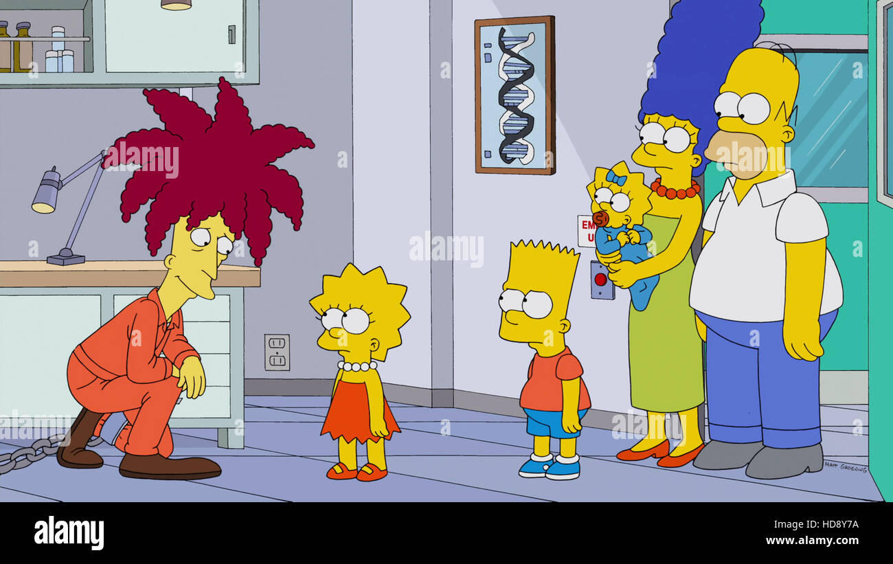 THE SIMPSONS, l-r: Sideshow Bob (voice: Kelsey Grammer), Lisa Simpson ...