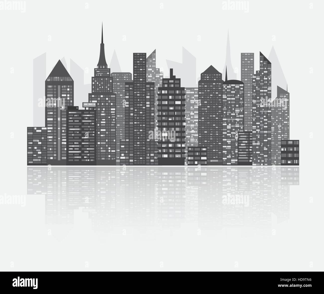 Disegno strada urbana stilizzata Immagini Vettoriali Stock - Alamy