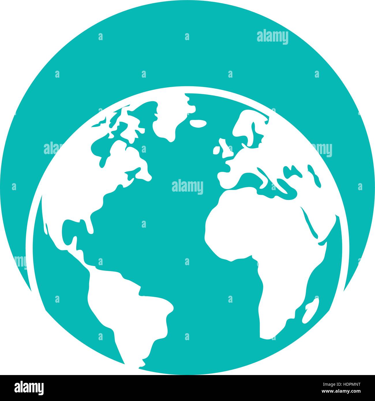 Globo mondo eart del simbolo della mappa Immagine e Vettoriale - Alamy