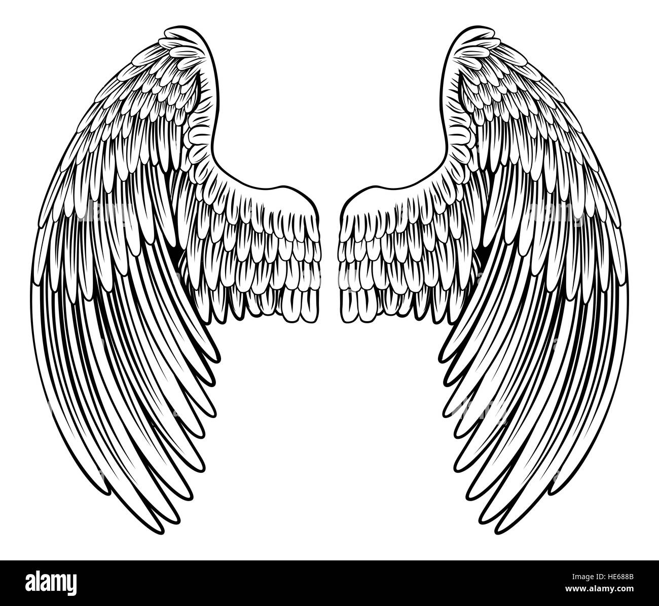 Disegno ali angelo immagini e fotografie stock ad alta risoluzione - Alamy