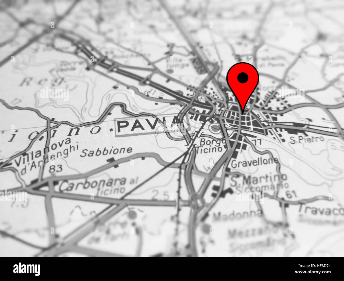 Mappa di pavia immagini e fotografie stock ad alta risoluzione - Alamy