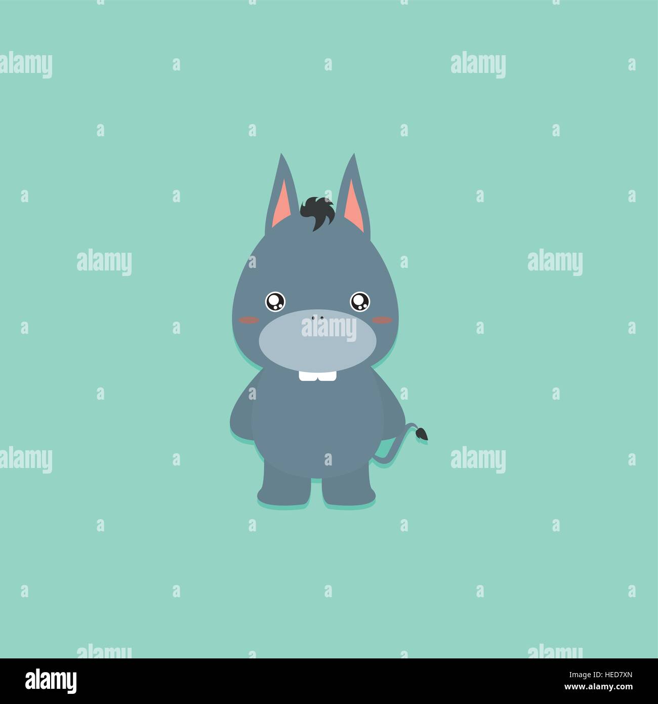 Donkey animal cartoon icon vector immagini e fotografie stock ad alta ...