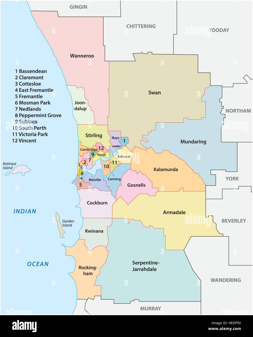 Perth map immagini e fotografie stock ad alta risoluzione - Alamy