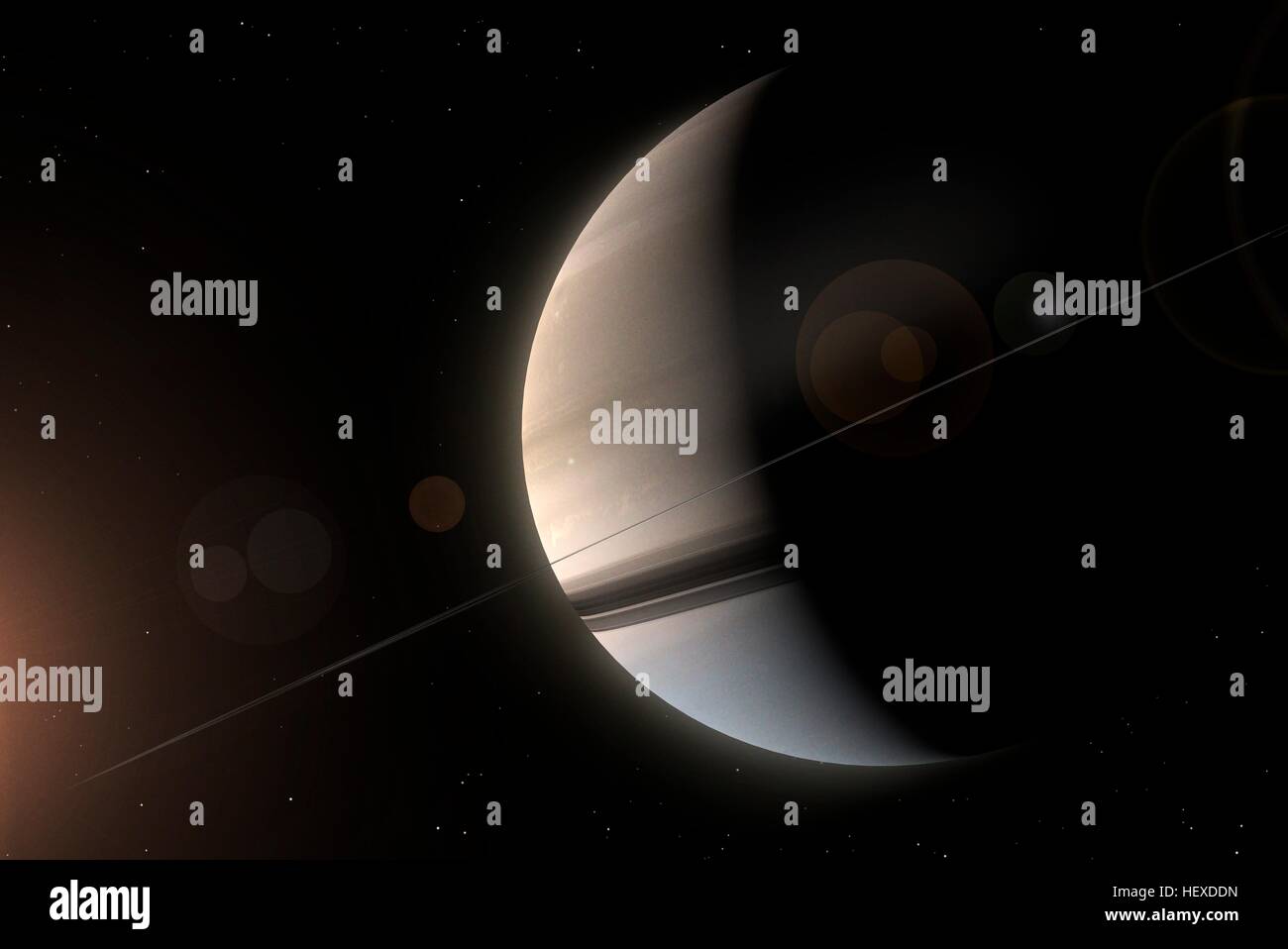 Impressione del pianeta gigante gassoso saturno immagini e fotografie ...