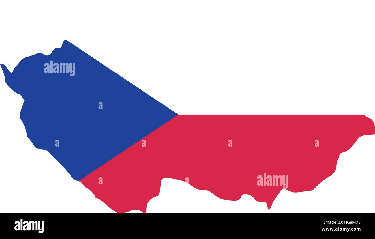 Repubblica ceca map Immagini Vettoriali Stock - Alamy