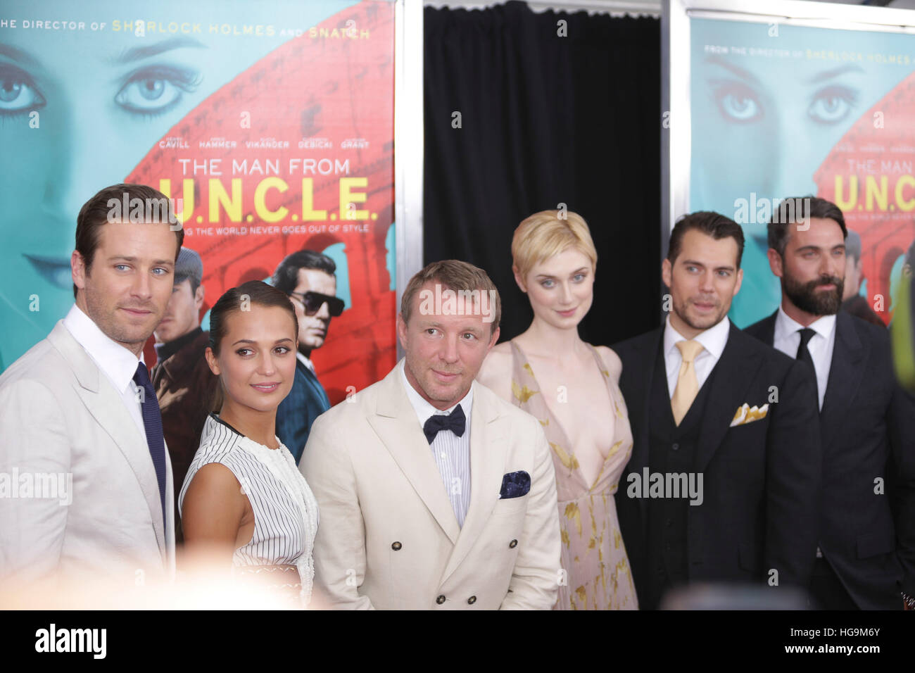 Armie Hammer, Alicia Vikander, Guy Ritchie, Elizabeth Debicki, Henry Cavill e Luca Cavalli ...