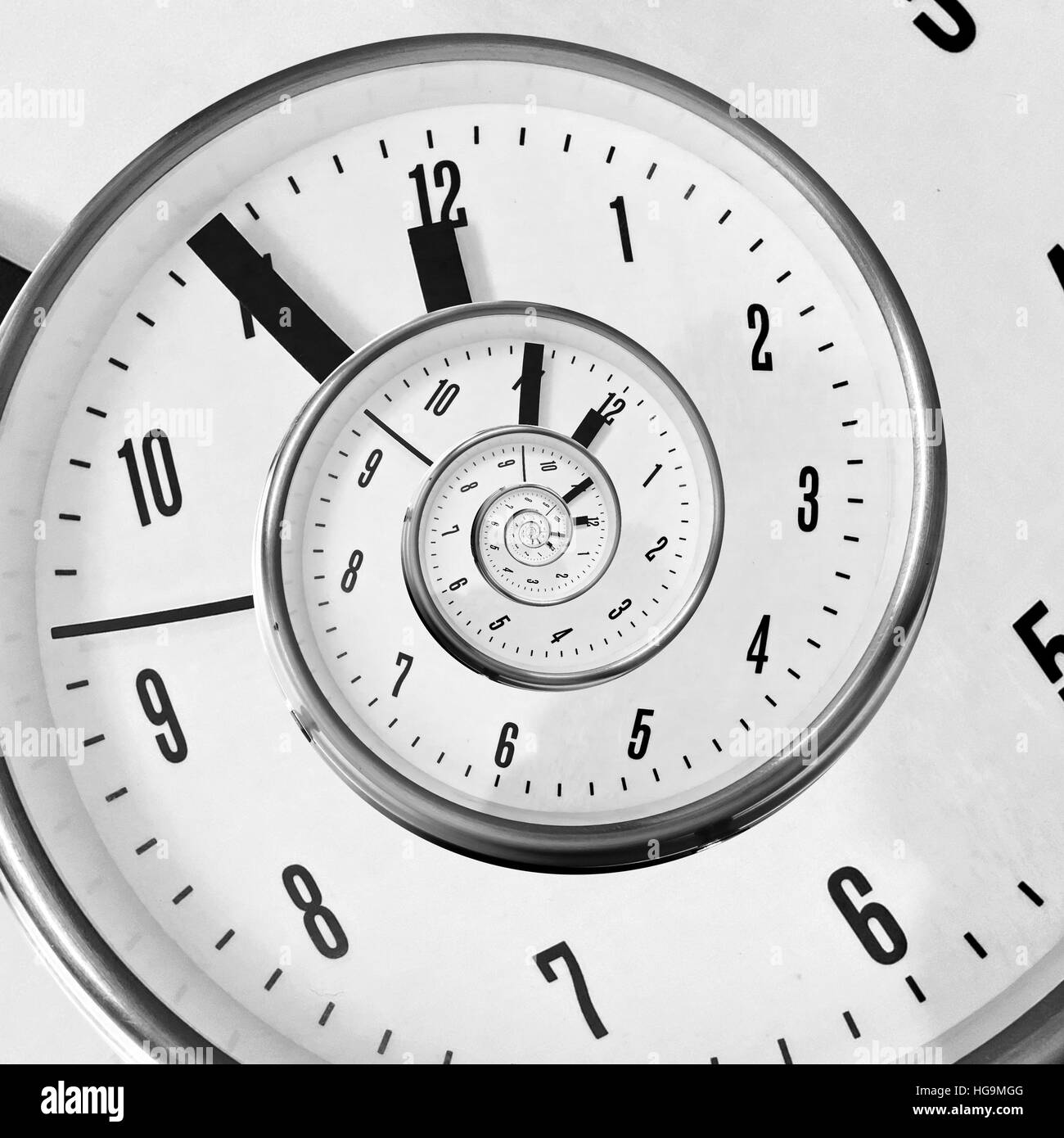 Psicologia del tempo Foto e Immagini Stock in Bianco e Nero - Alamy