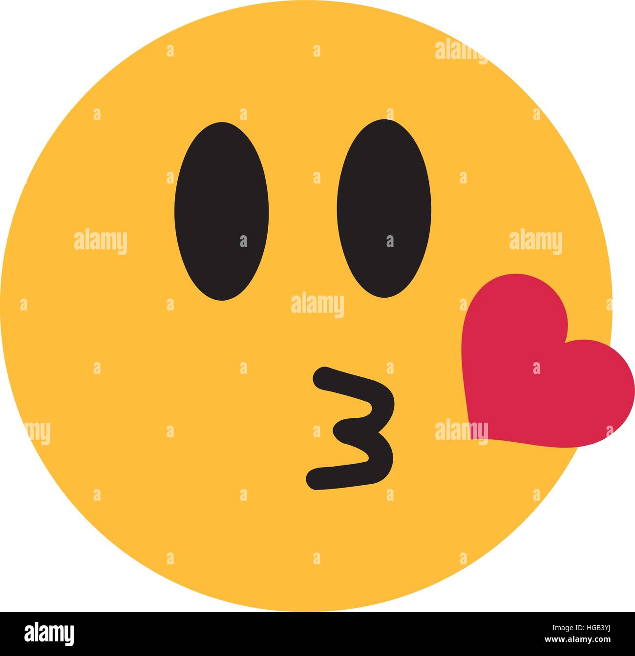 Smile bacio con il cuore Immagine e Vettoriale - Alamy