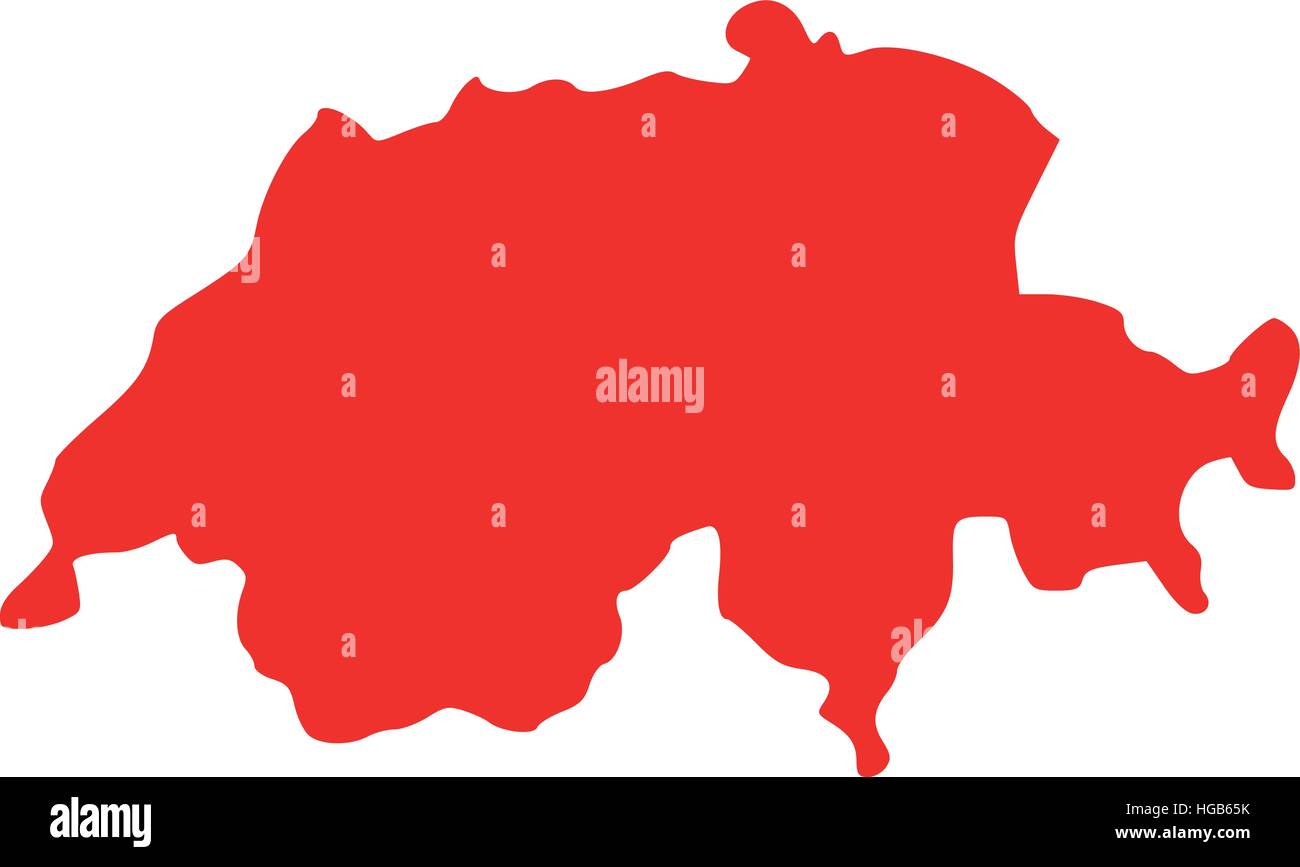 Svizzera cartina Immagini Vettoriali Stock - Alamy