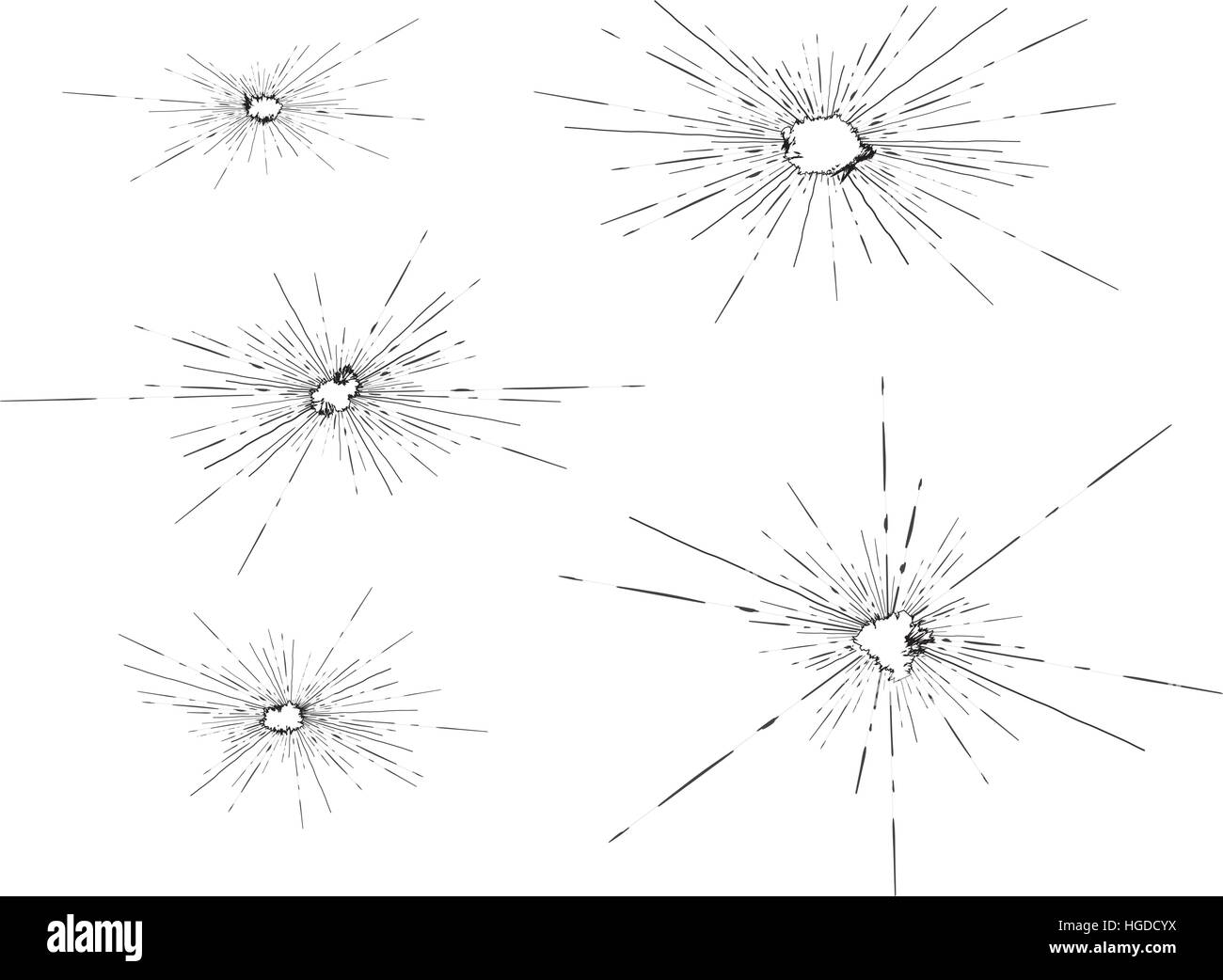 Vetri frantumati Immagini Vettoriali Stock - Alamy