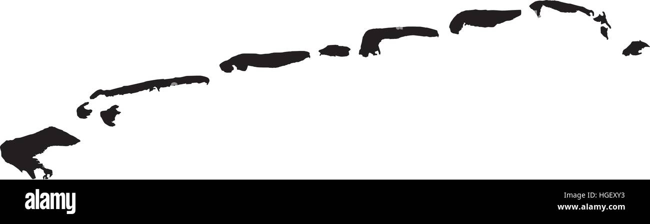 Islands map Immagini Vettoriali Stock - Alamy