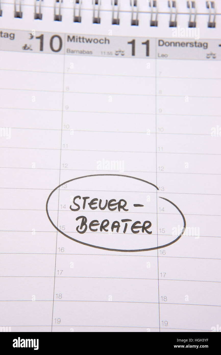 Calendario fiscale immagini e fotografie stock ad alta risoluzione - Alamy