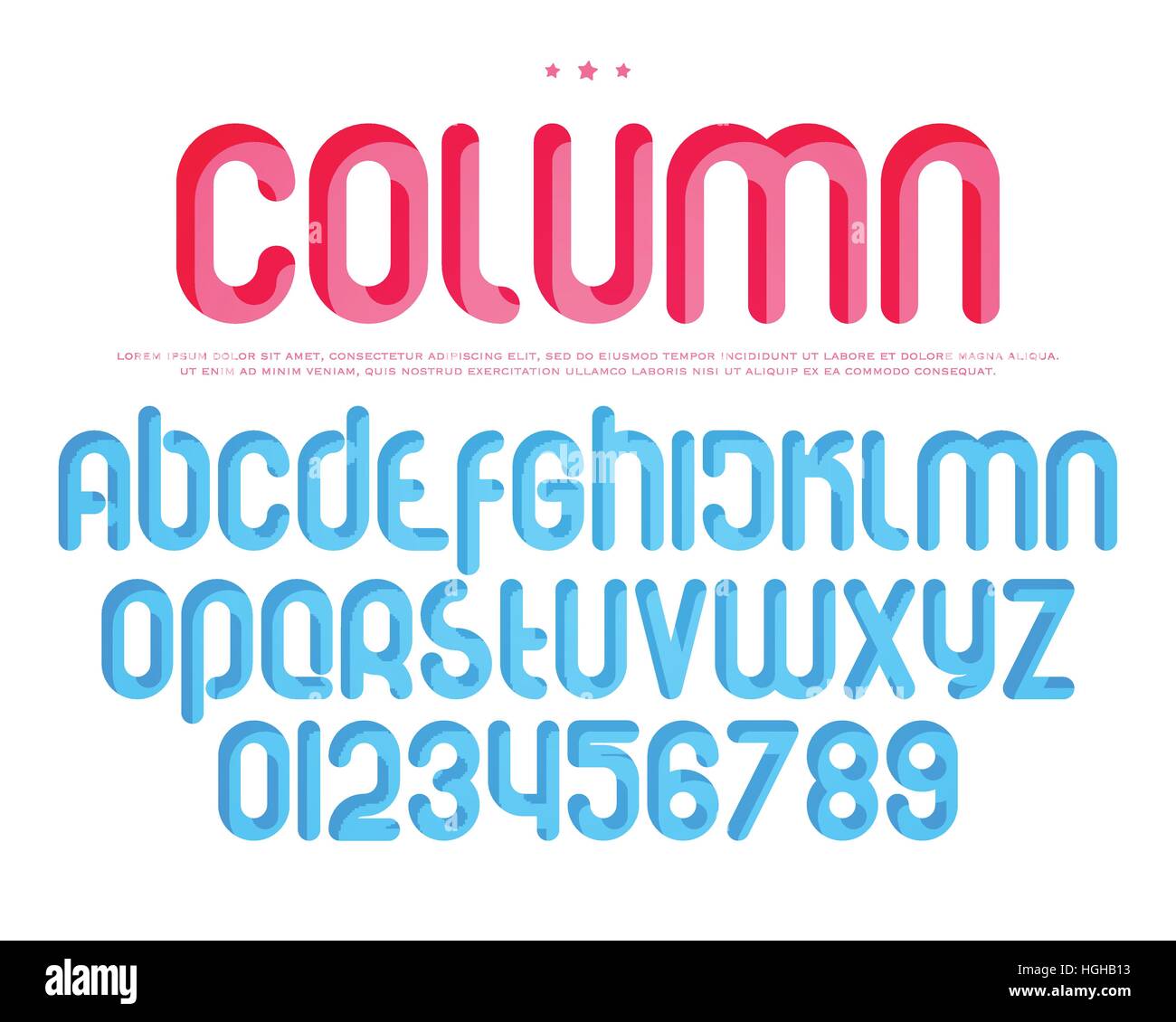 3d Illusion Alphabet Letters Numbers Immagini E Fotografie Stock Ad