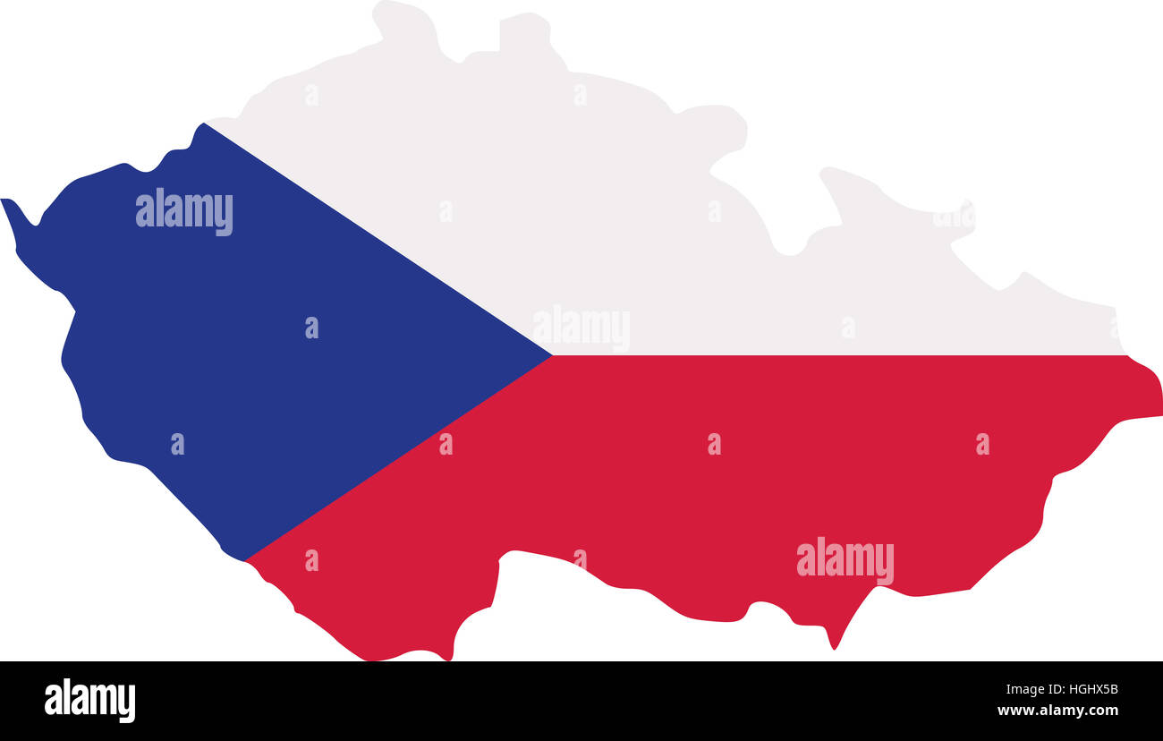 Mappa della repubblica ceca immagini e fotografie stock ad alta ...