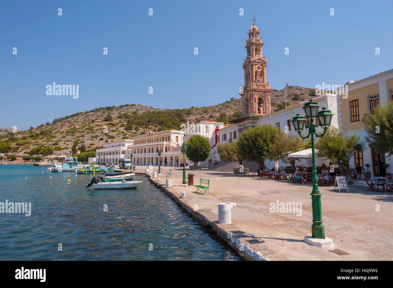 Chiesa del monastero di panormitis immagini e fotografie stock ad alta ...