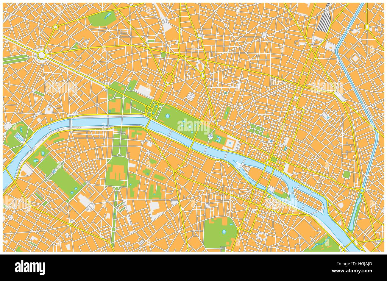 Mappa della città di parigi immagini e fotografie stock ad alta ...