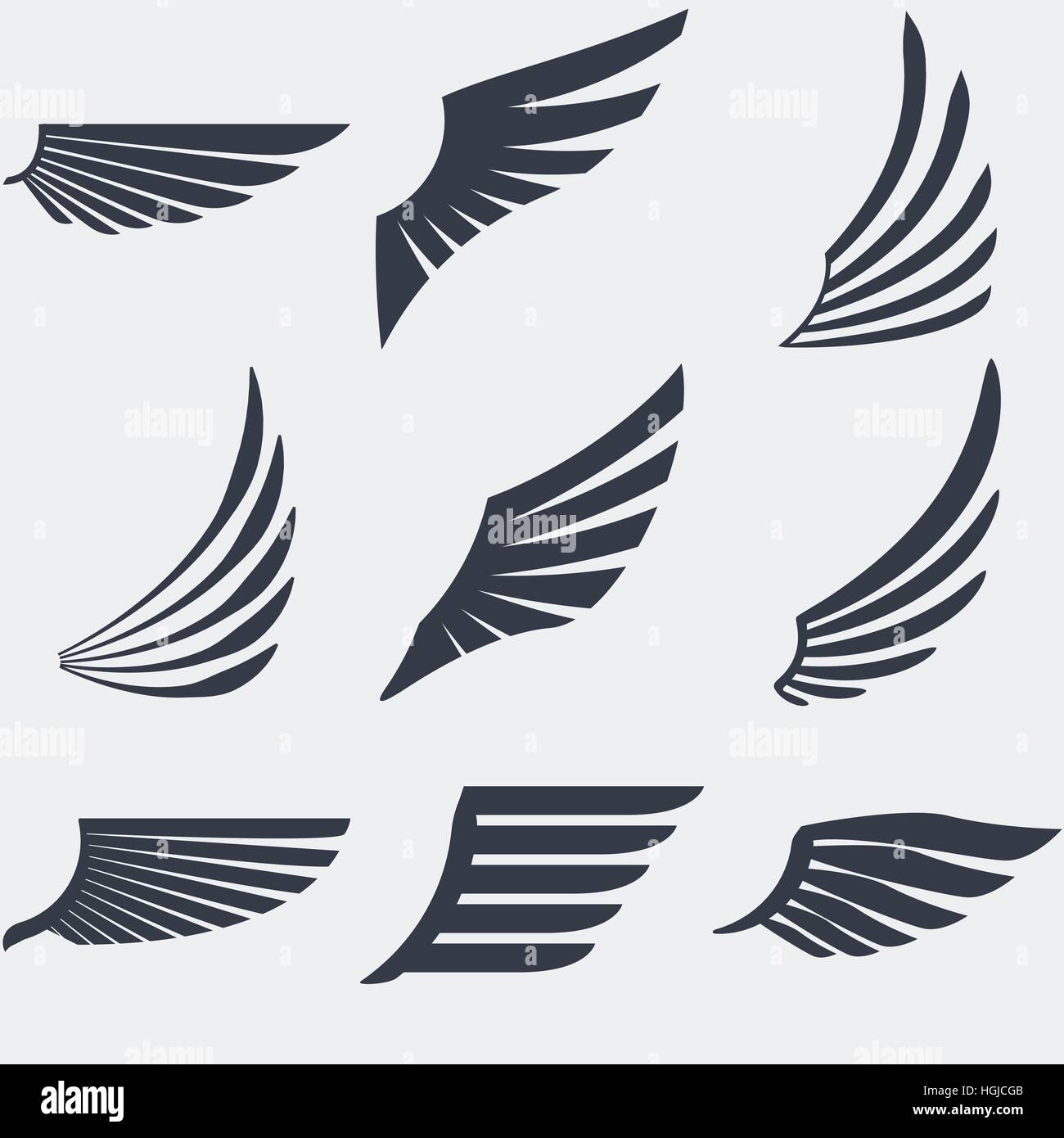 Ali d'angelo stilizzate immagini e fotografie stock ad alta risoluzione ...