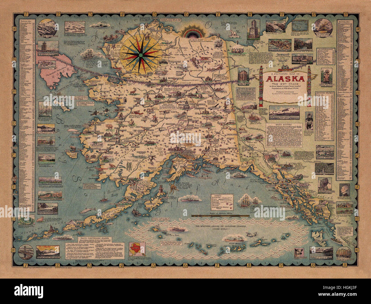 Mappa di alaska immagini e fotografie stock ad alta risoluzione - Alamy