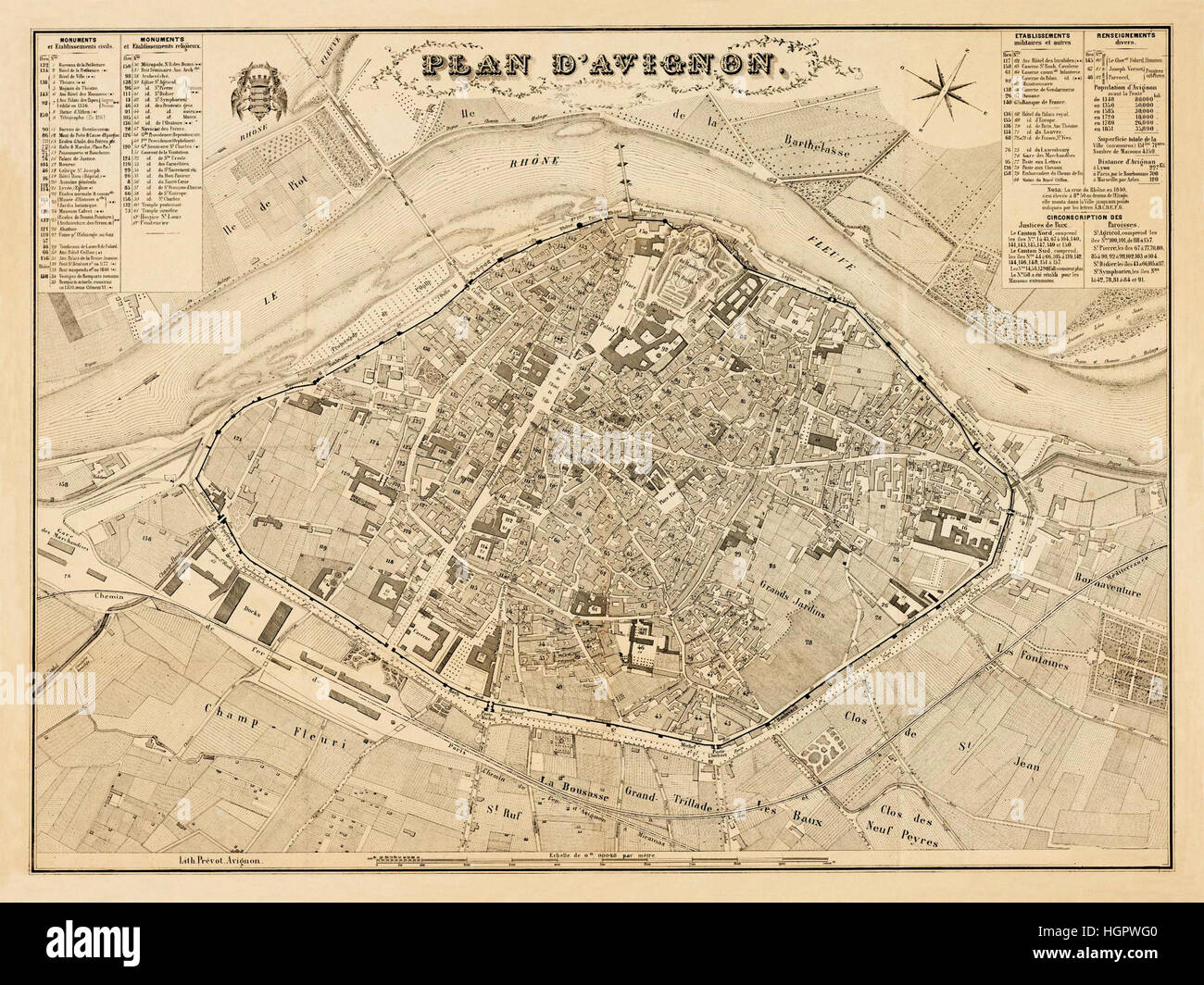 Mappa di avignone immagini e fotografie stock ad alta risoluzione - Alamy