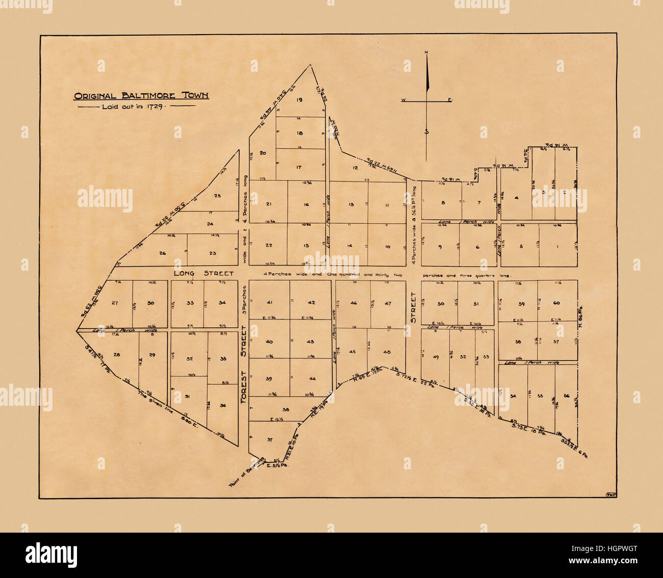 Vecchia mappa di baltimora immagini e fotografie stock ad alta ...
