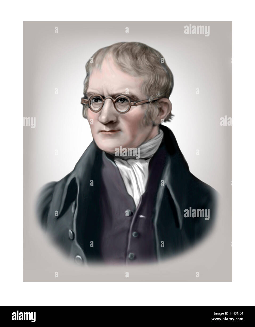 John Dalton, 1766-1844, Chimico Fisico, meteorologo Foto stock - Alamy