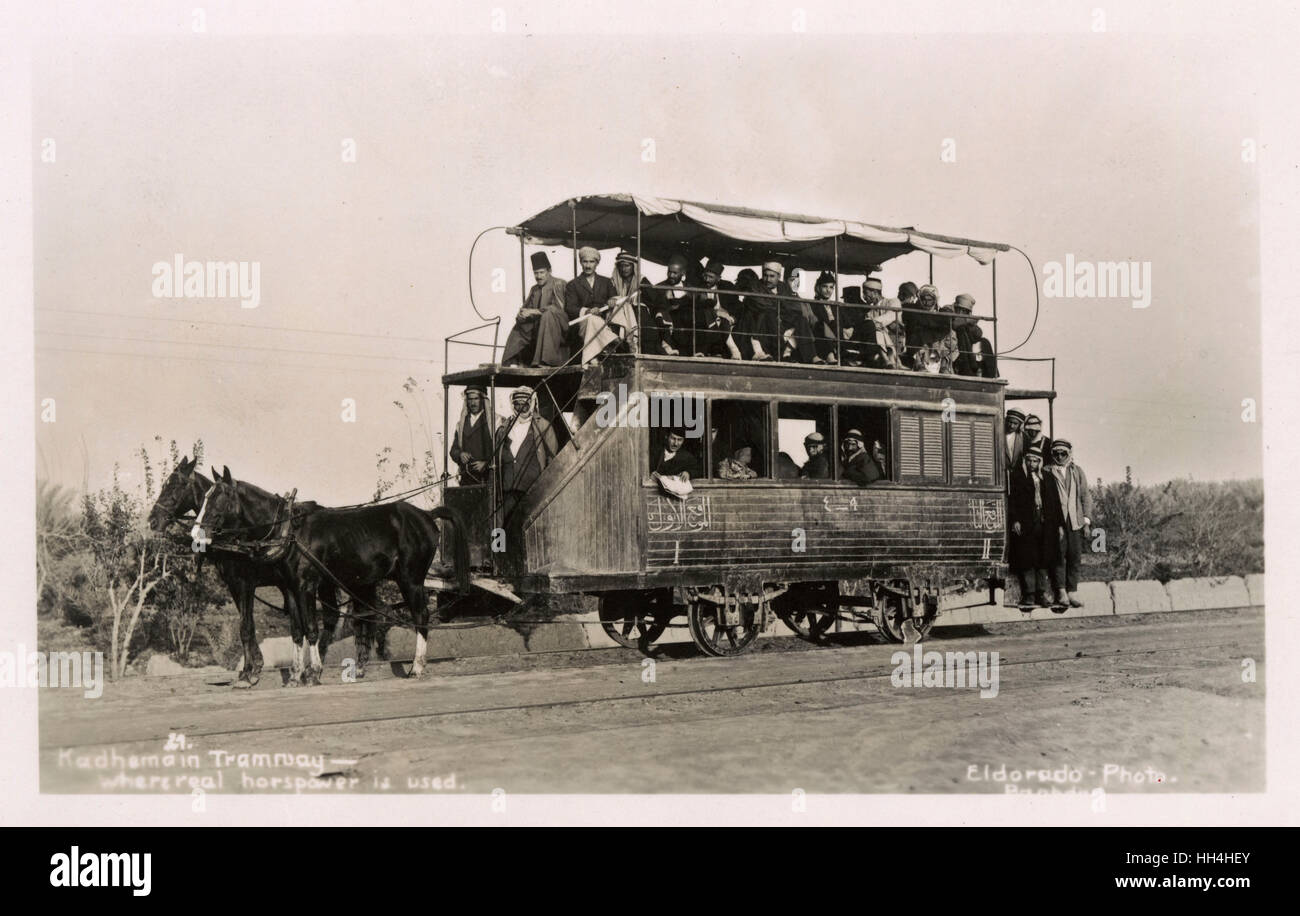 Kadhimain tram a cavallo immagini e fotografie stock ad alta ...