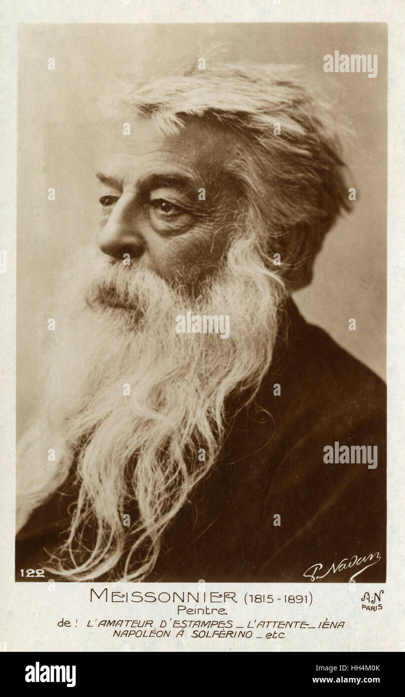 Pittore francese classico Jean-Louis Ernest Meissonier Foto stock - Alamy