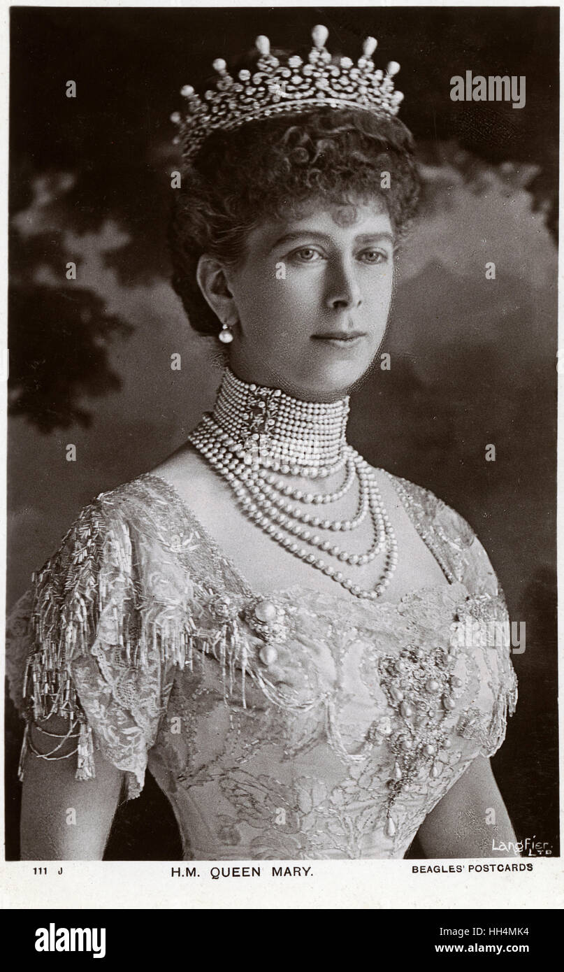 HM Queen Mary (di Teck) (1867-1953) - La regina del re George V ...