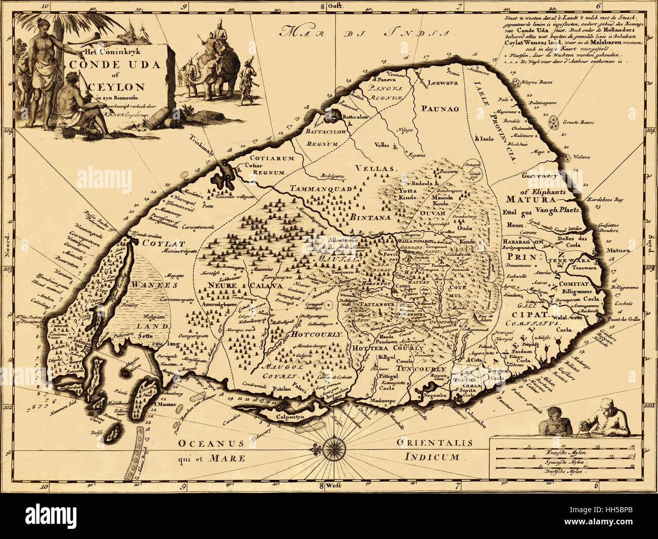 Mappa di ceylon immagini e fotografie stock ad alta risoluzione - Alamy