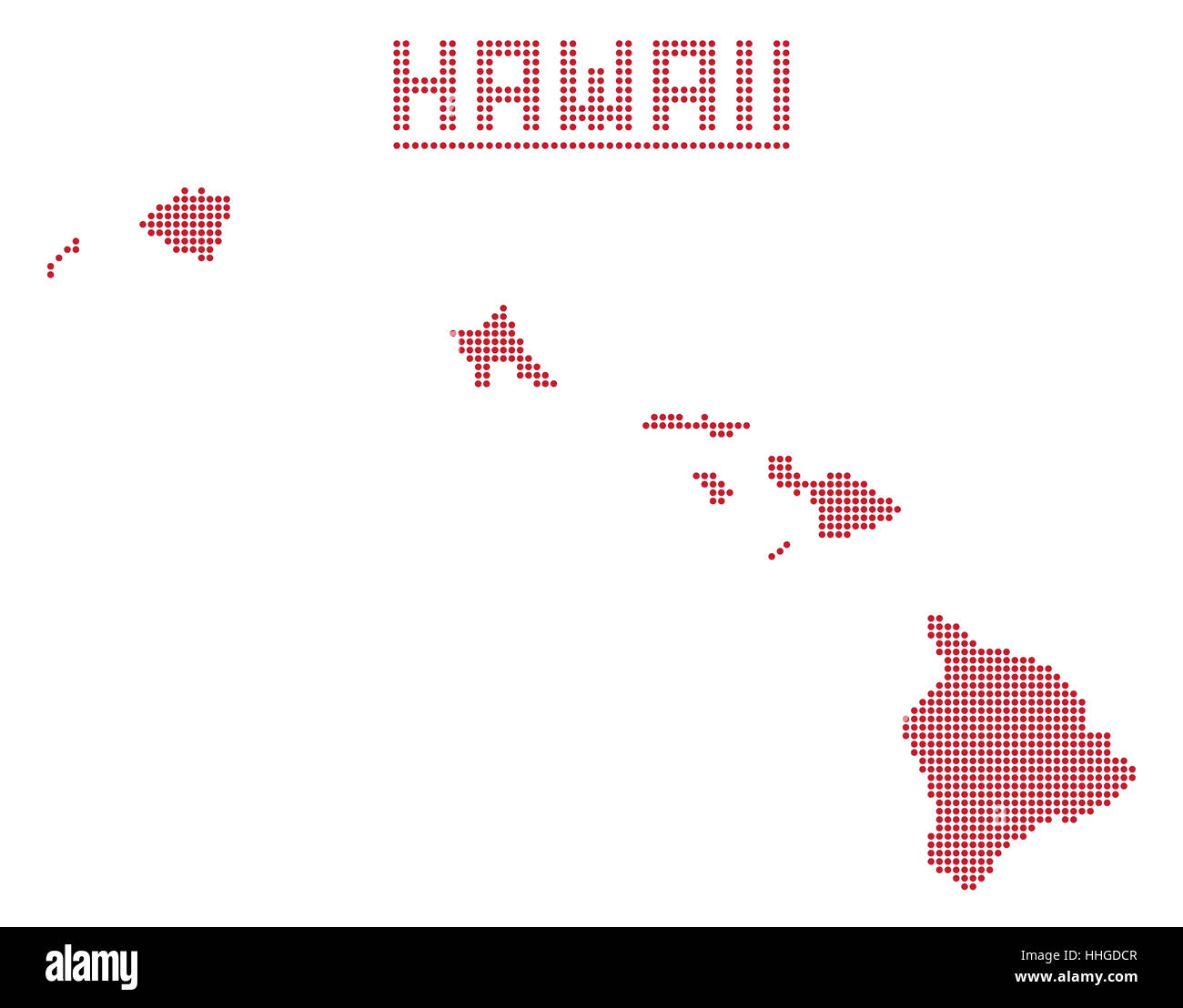 Mappa dell'isola delle hawaii immagini e fotografie stock ad alta ...