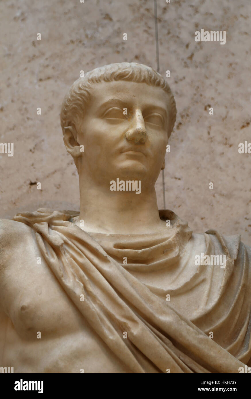 Tiberio (42 BC-16 AD). Imperatore romano. Dinastia giulio-claudia ...