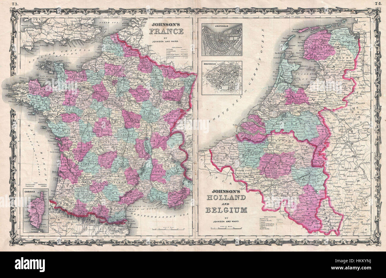 Belgio mappa politica immagini e fotografie stock ad alta risoluzione ...