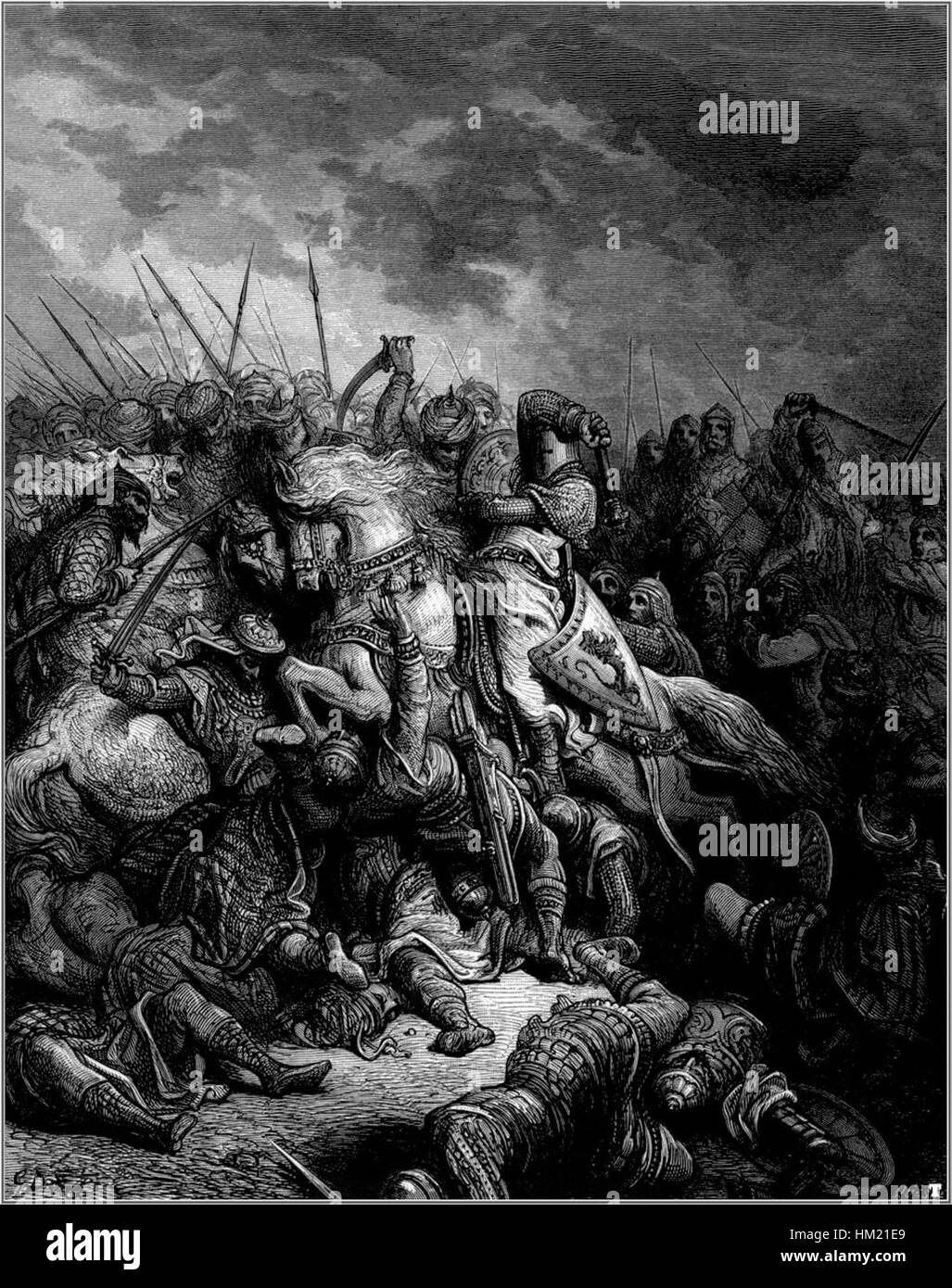 Richard e saladin nella battaglia di arsuf immagini e fotografie stock ...