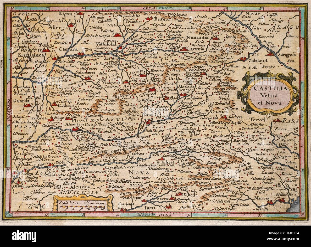 Mappa di castiglia la mancha Immagini e Fotos Stock - Alamy