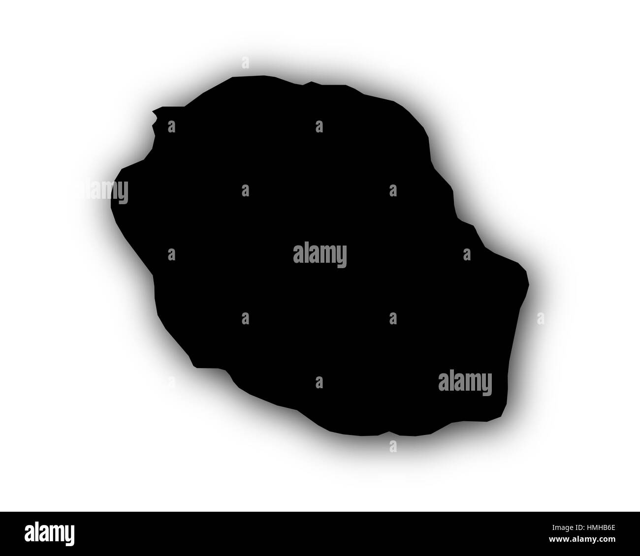 Map of reunion Foto e Immagini Stock in Bianco e Nero - Alamy