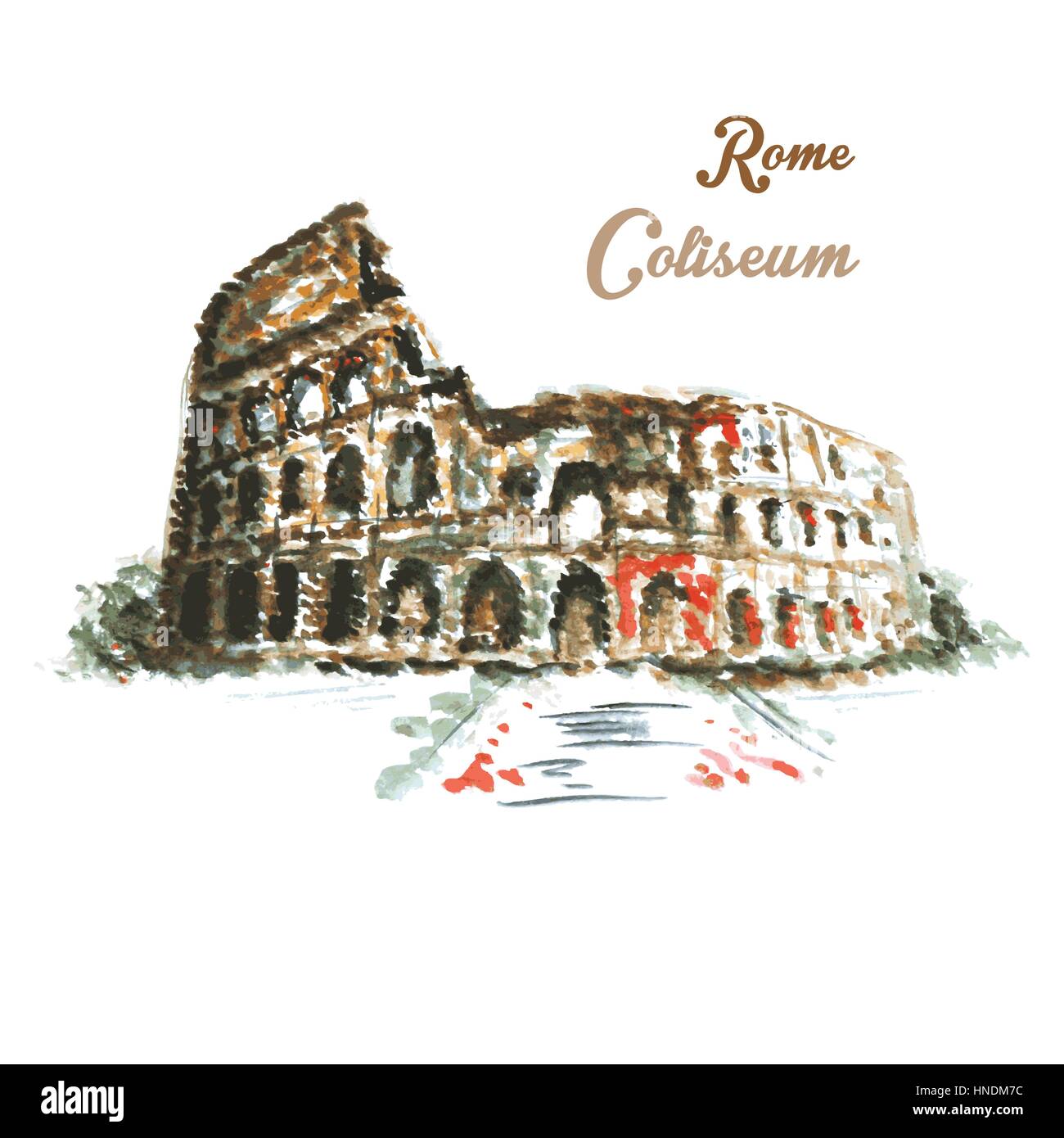 Colosseo di roma disegno Immagini senza sfondo e Foto Stock ritagliate ...