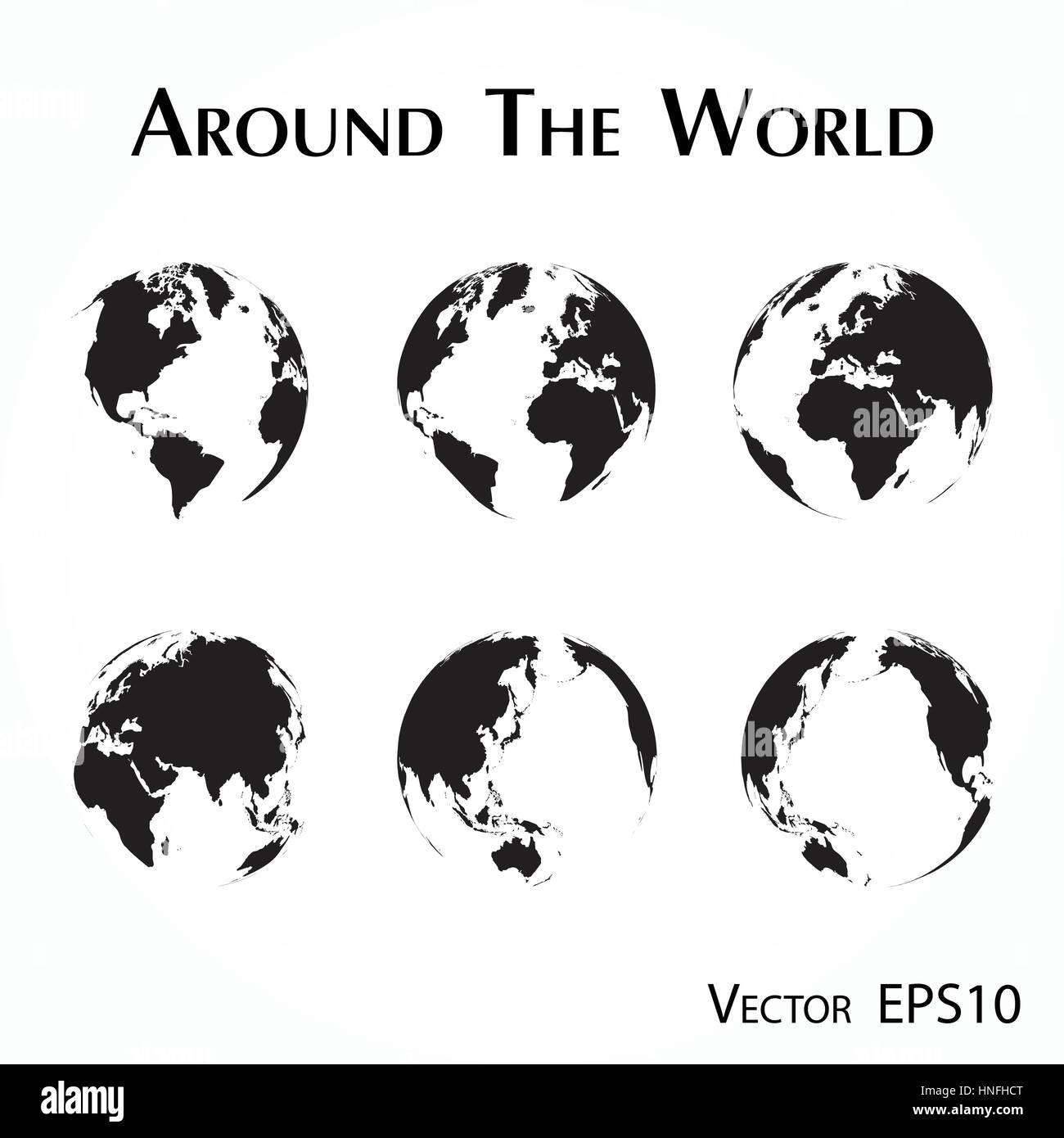 Around world outline world map immagini e fotografie stock ad alta ...