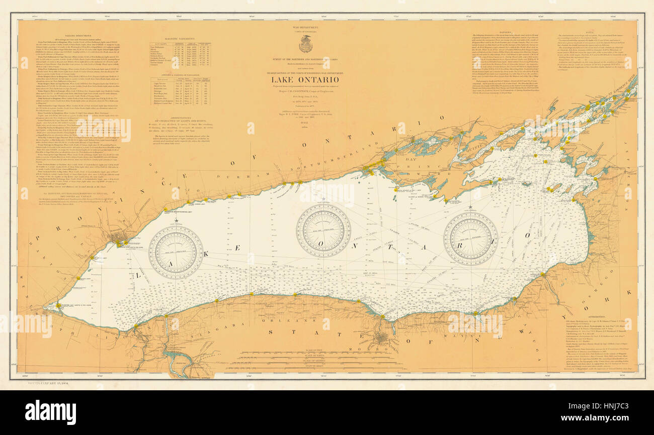 Mappa nautica del lago immagini e fotografie stock ad alta risoluzione ...