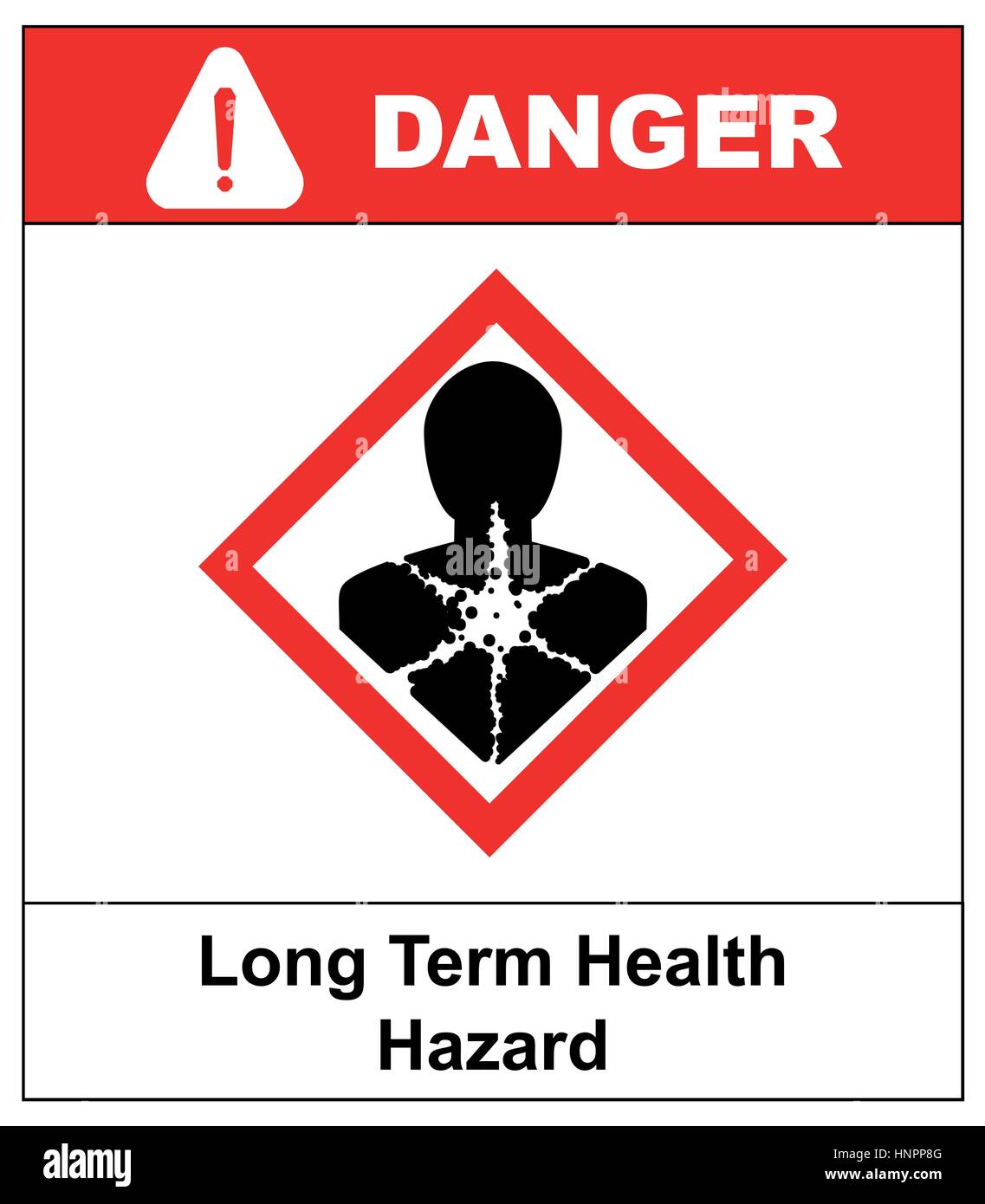 A lungo termine di pericolo per la salute umana, l'uomo in rosso ...