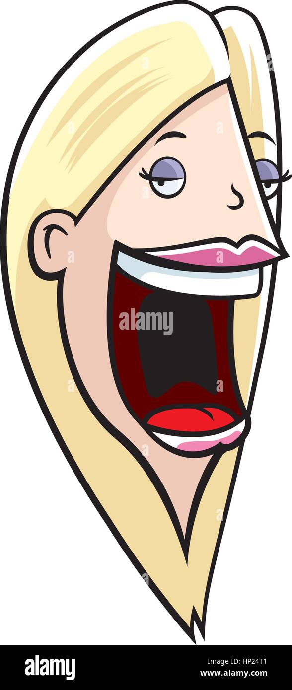 Cartoon loud woman Immagini Vettoriali Stock - Alamy