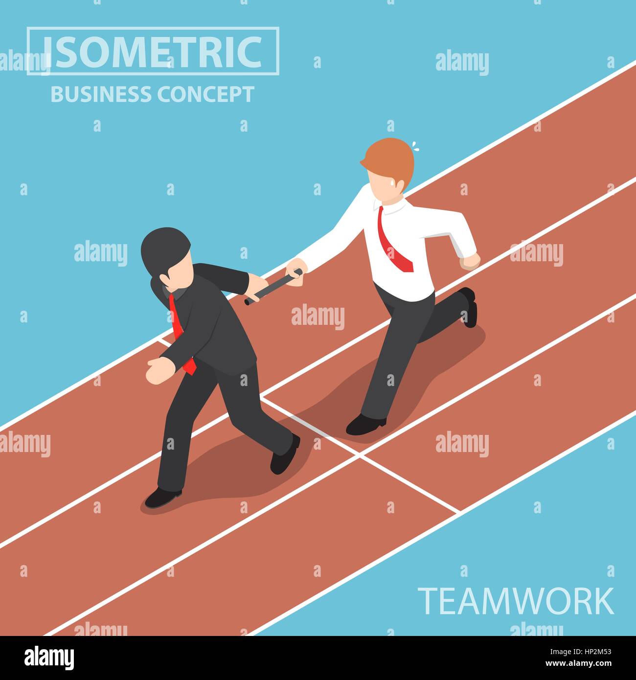 Staffetta cartoon Immagini Vettoriali Stock - Alamy