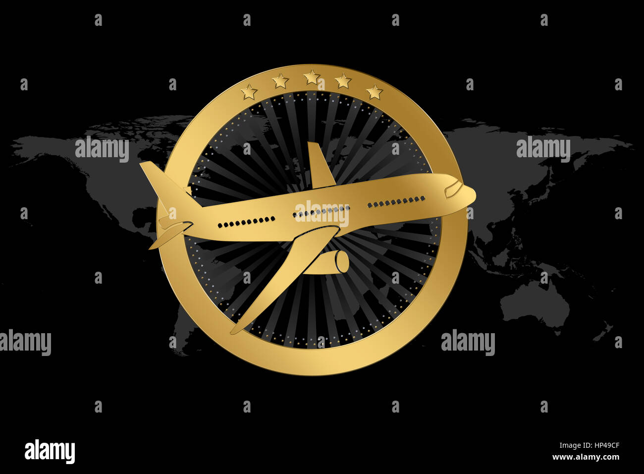 Simbolo di viaggio / Aereo - simbolo della compagnia aerea in stile di ...