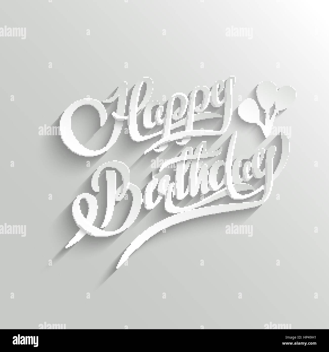 Happy birthday hand lettering greeting immagini e fotografie stock ad ...