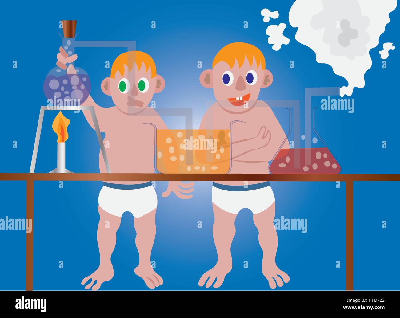 Esperimento scientifico Immagini Vettoriali Stock - Alamy