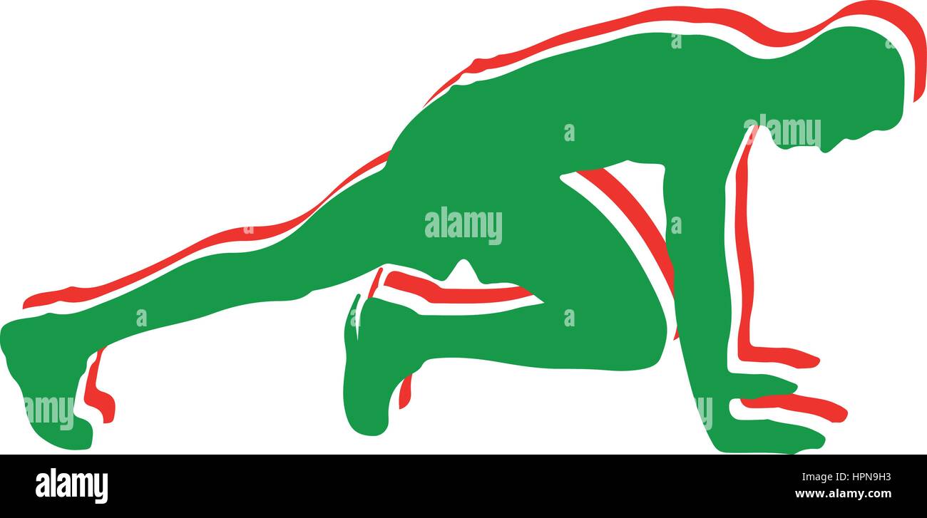 Corridore maschio Immagini Vettoriali Stock - Alamy