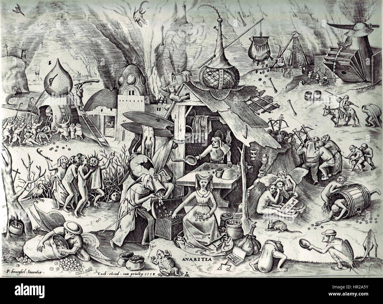 Pieter bruegel sette peccati capitali immagini e fotografie stock ad alta risoluzione - Alamy