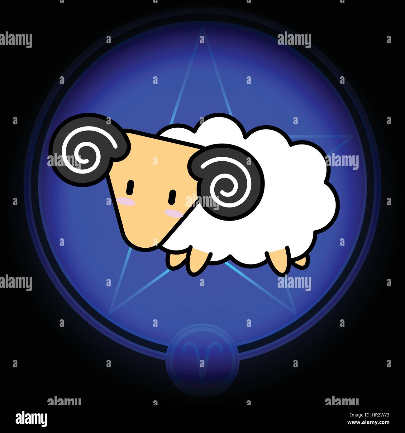 Segno Zodiacale Ariete Cartoon Immagini e Fotos Stock - Alamy
