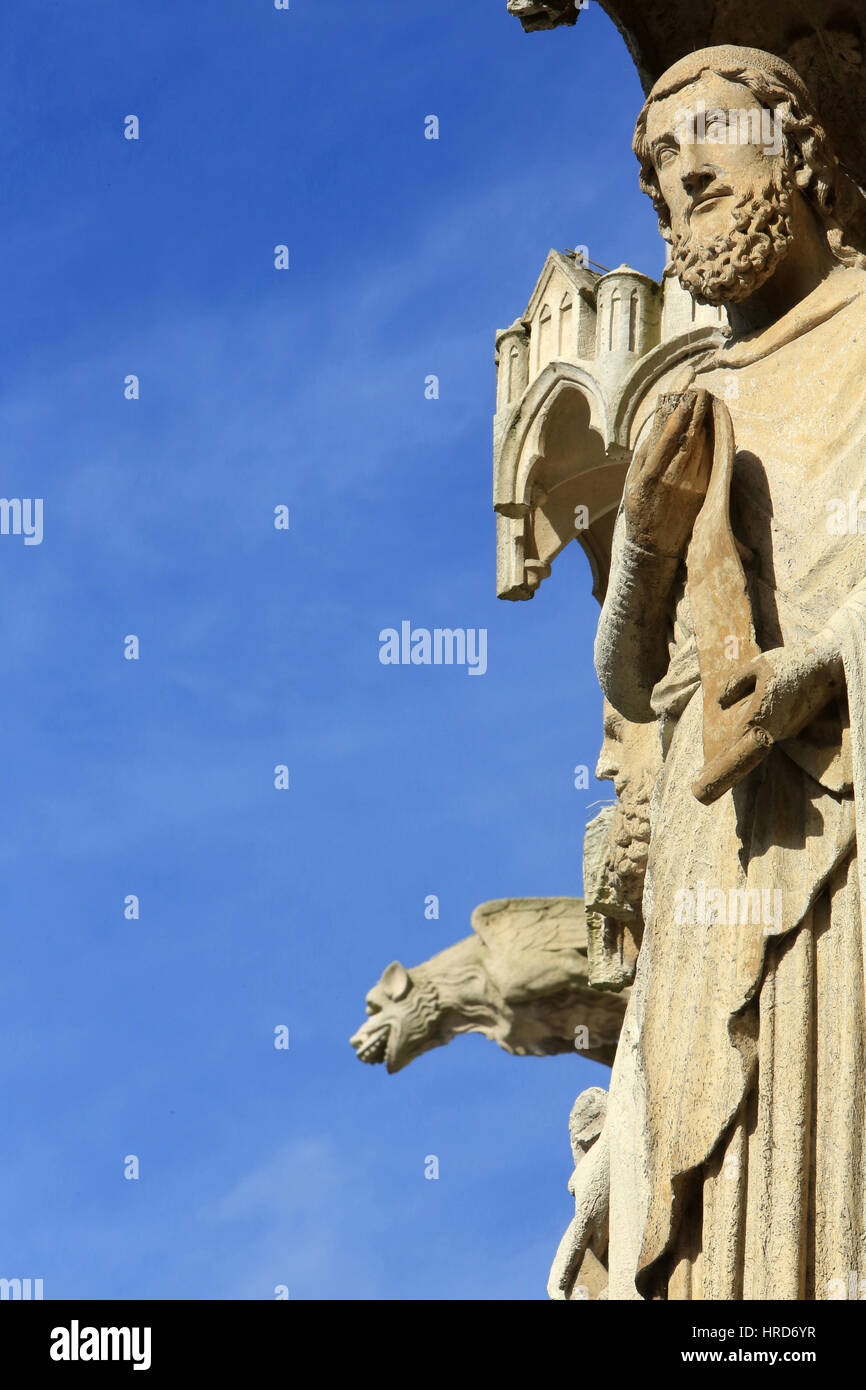 Prophète Aggée. Cathédrale Notre Dame d'Amiens. Notre Dame d la ...