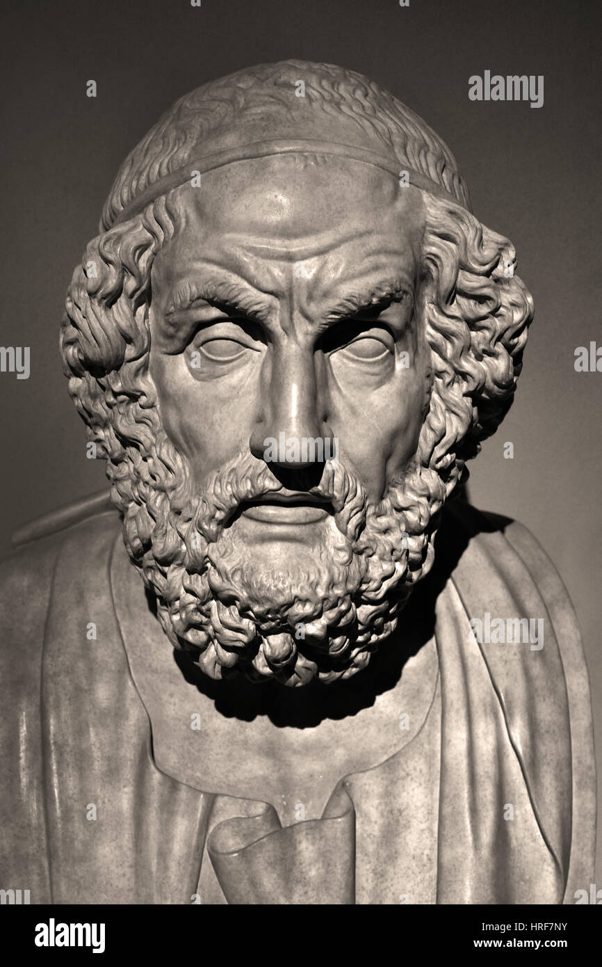 Omero autore dell'Iliade e l'Odissea, letteratura greca. L'Iliade è ...